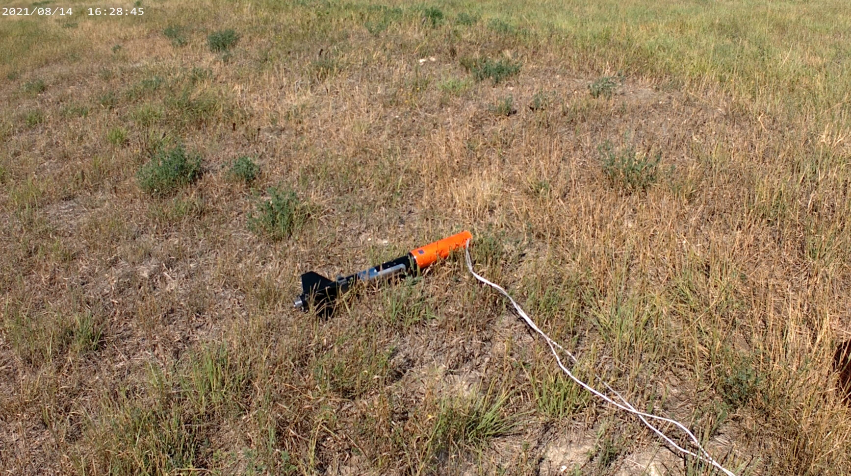 Aft section of rocket Xi-25\landing1.jpg