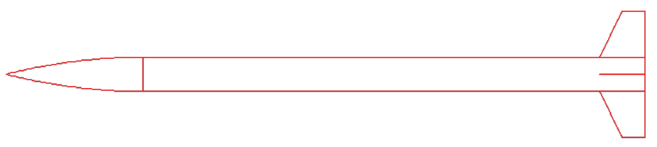 Figure 3: Drag coefficient for a transonic rocket